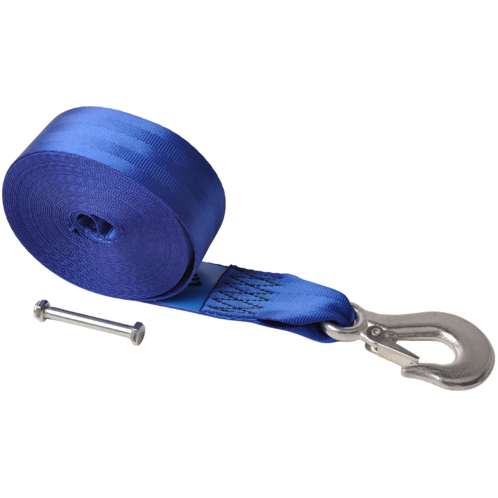 Sangle de treuil 9 m pour Treuil manuel avec crochet - Remorqueshop
