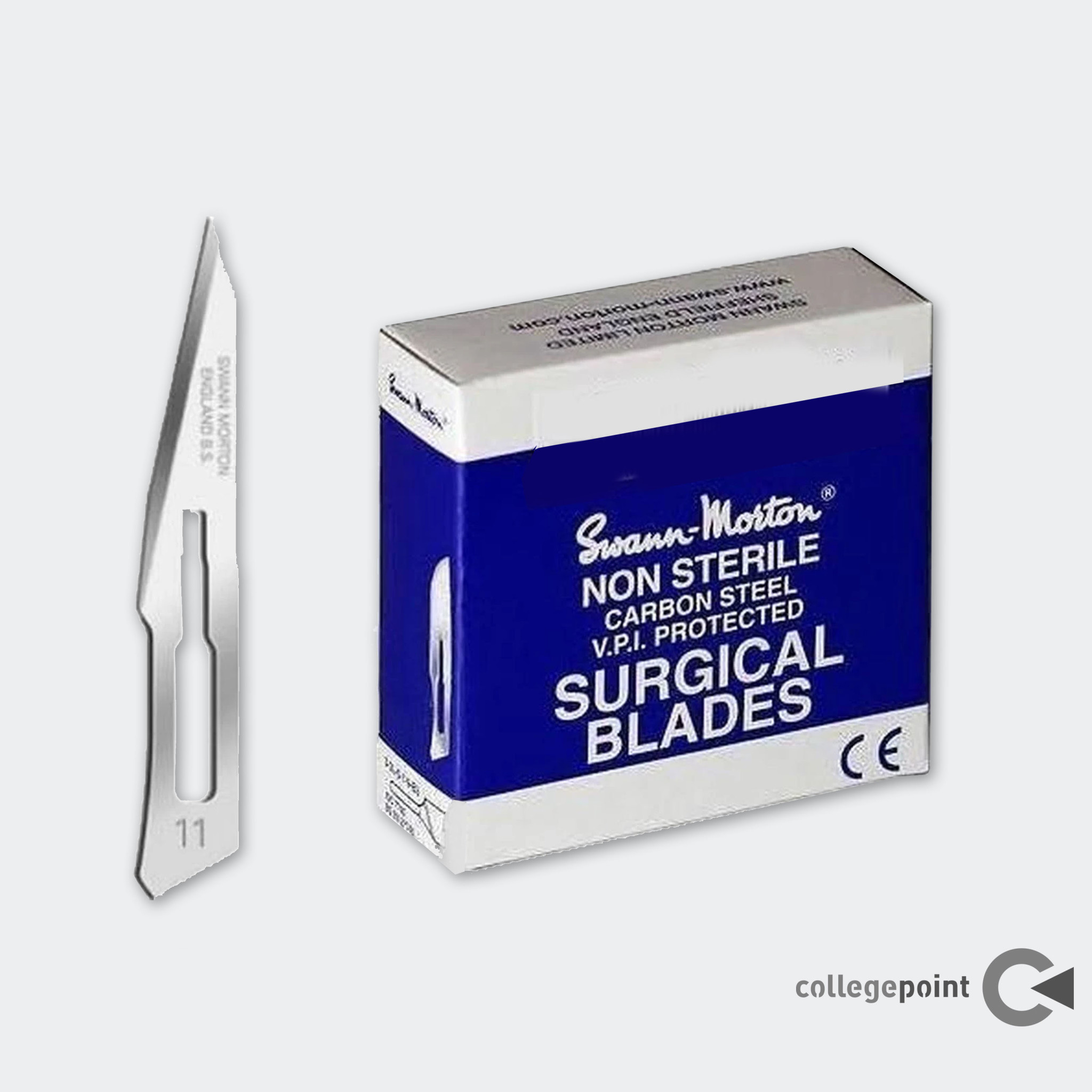 Swann-Morton mesjes non-steriel nr. 11 - CollegePoint - CollegePoint.nl