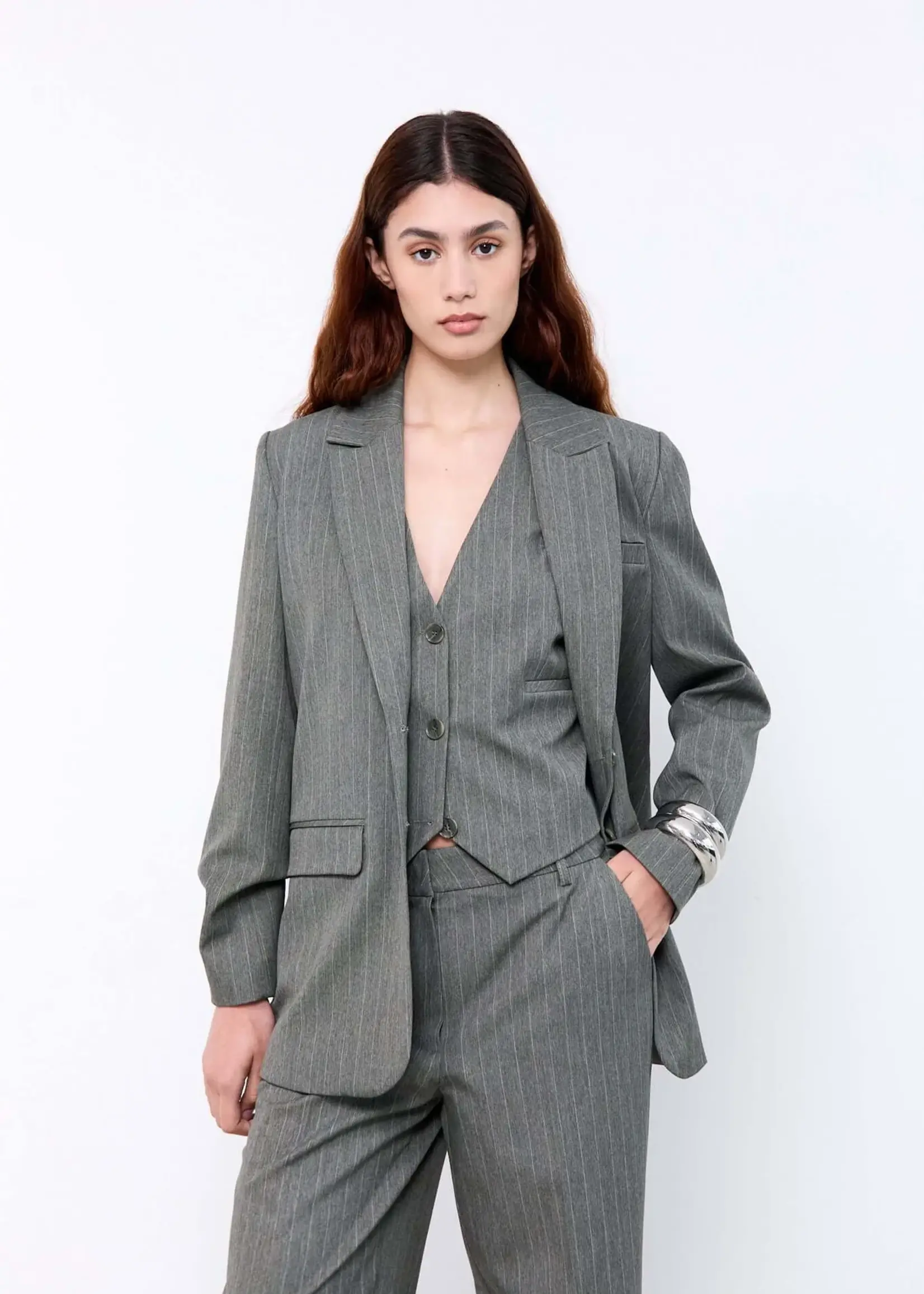 Millie - Green Pinstripes - Blazer - Ir.ma