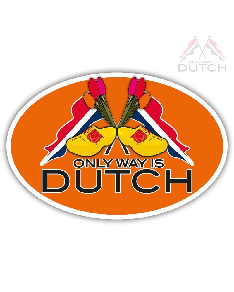 Only Way Is Dutch Sticker - Orange Oval - Only Way Is Dutch
