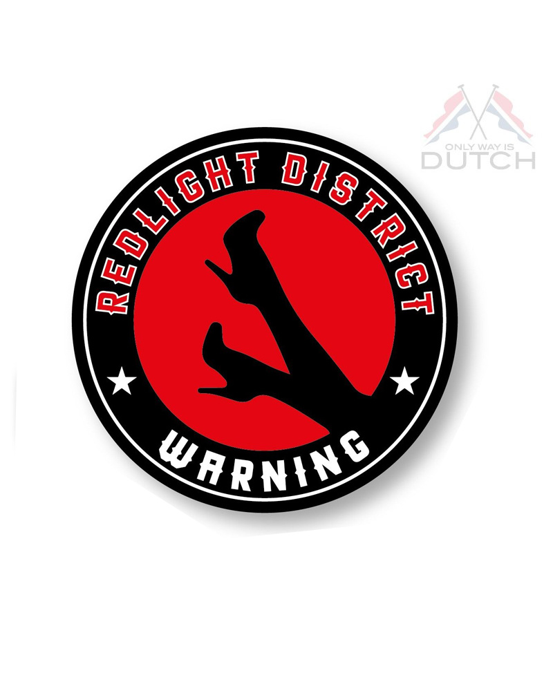 Only Way Is Dutch Sticker - Red Light District - Only Way Is Dutch
