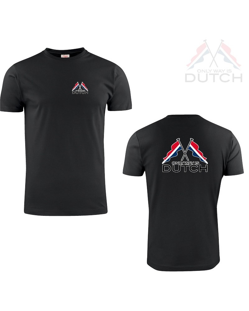 T-Shirt OWID Flag in Black - Only Way Is Dutch