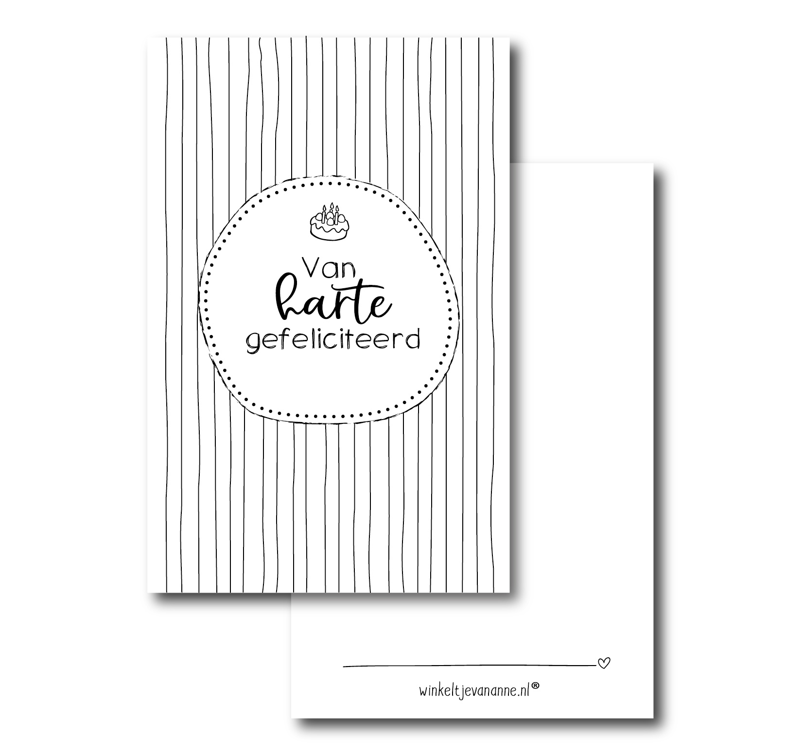 Minikaartje | Gefeliciteerd