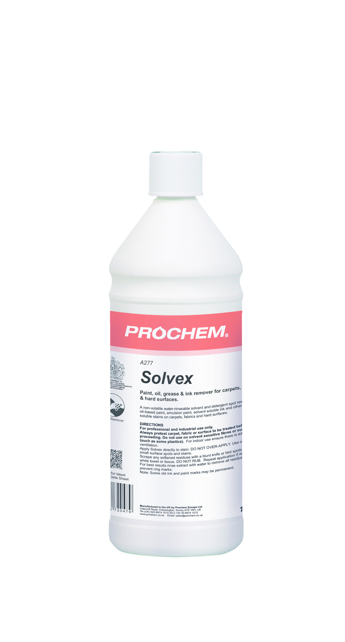 Prochem Solvex 1ltr- Powerful Solvent Based Stain Remover | Buy Online ...