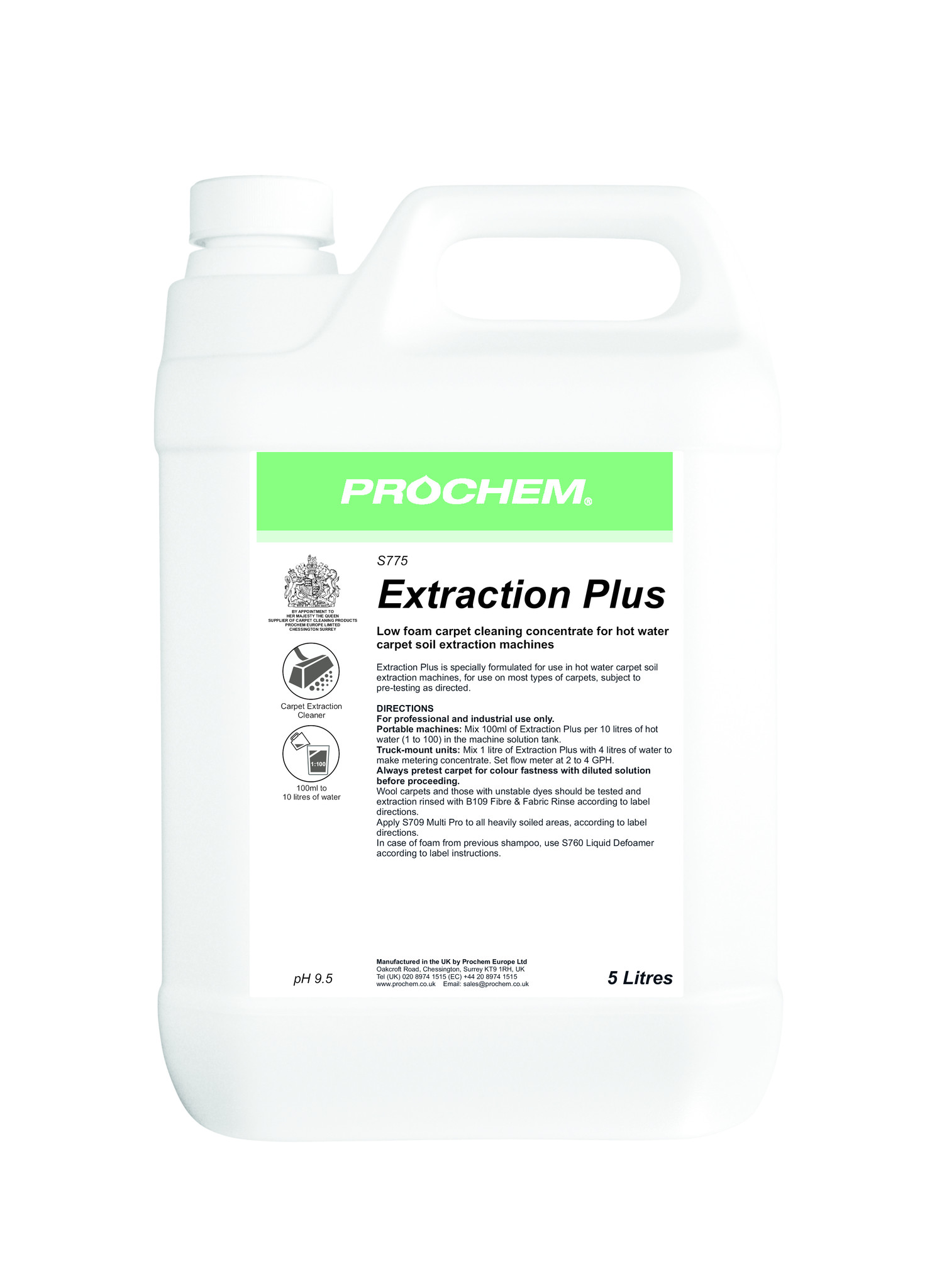 Prochem Extraction Plus 5ltr - Panama Cleaning Supplies Prochem Extraction Plus 5ltr - Panama Cleaning Supplies