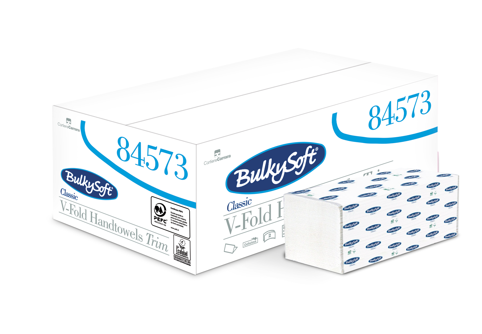 BulkySoft Classic 2ply V Fold Trim White Hand Towels 2 Ply (3000 ...