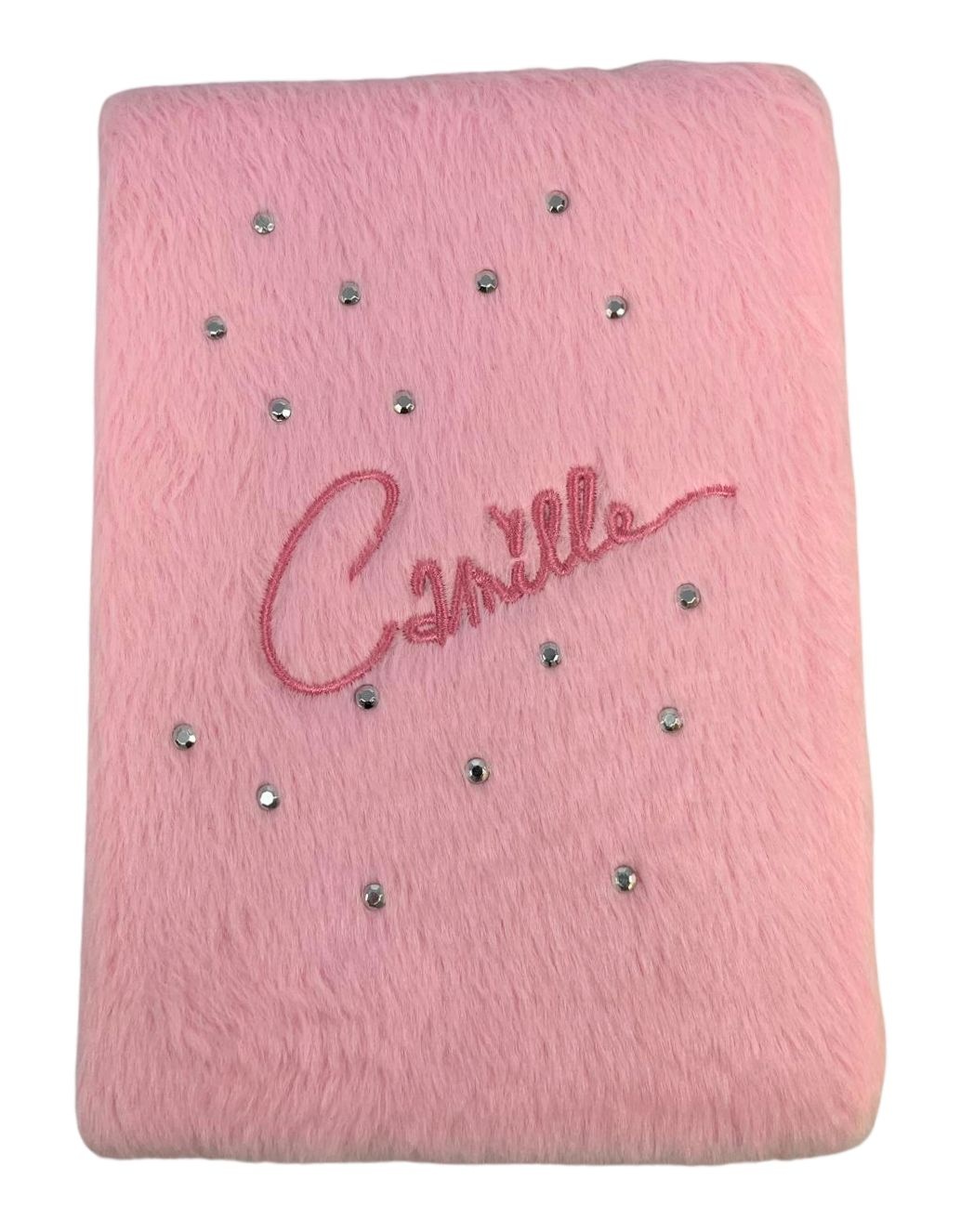 Cahier de notes Camille Fluffy A5 rose - https://www.megamaga.be/fr/