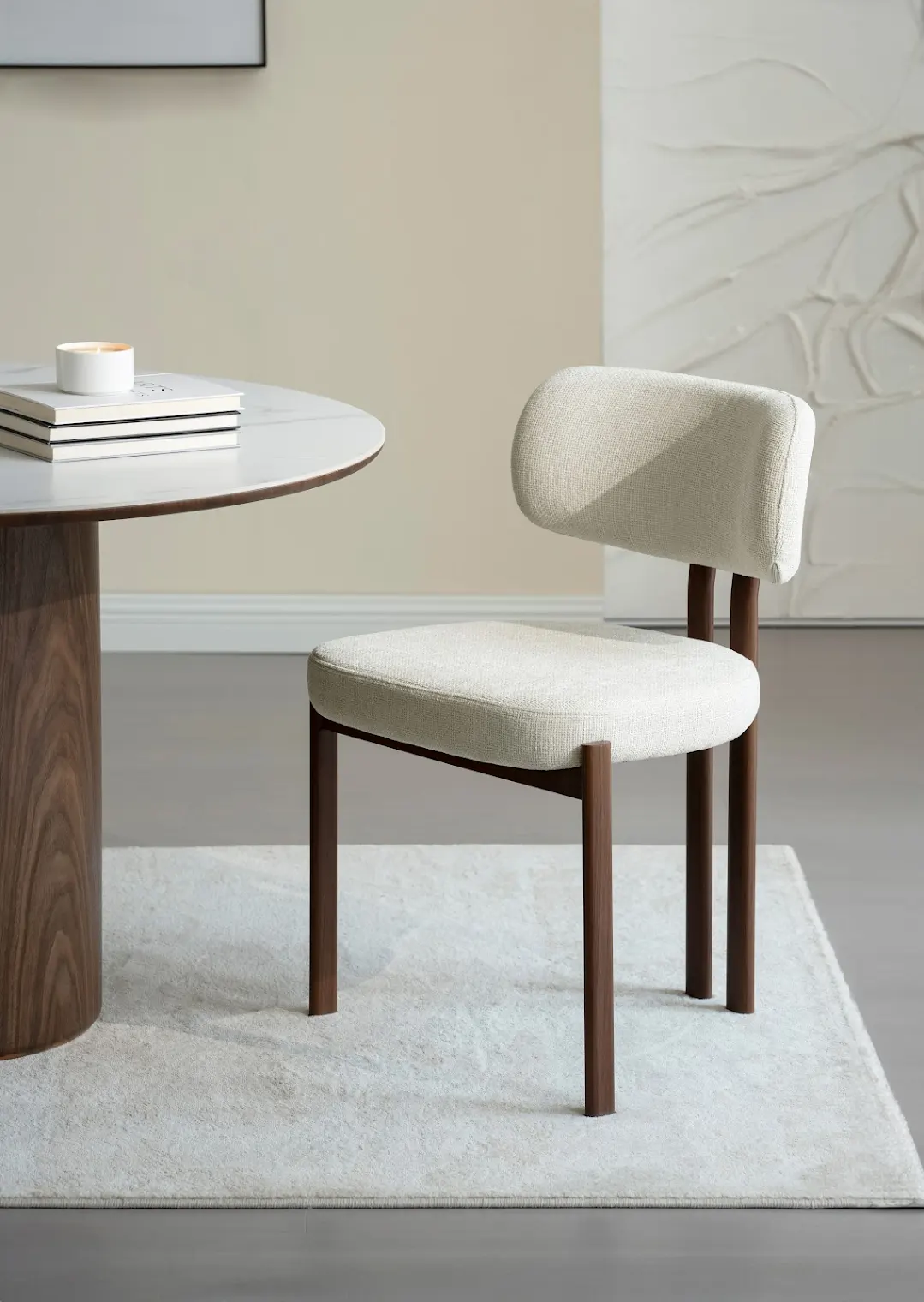 Eetkamerstoel Japandi Ivoor - Manzilon | Executive furniture