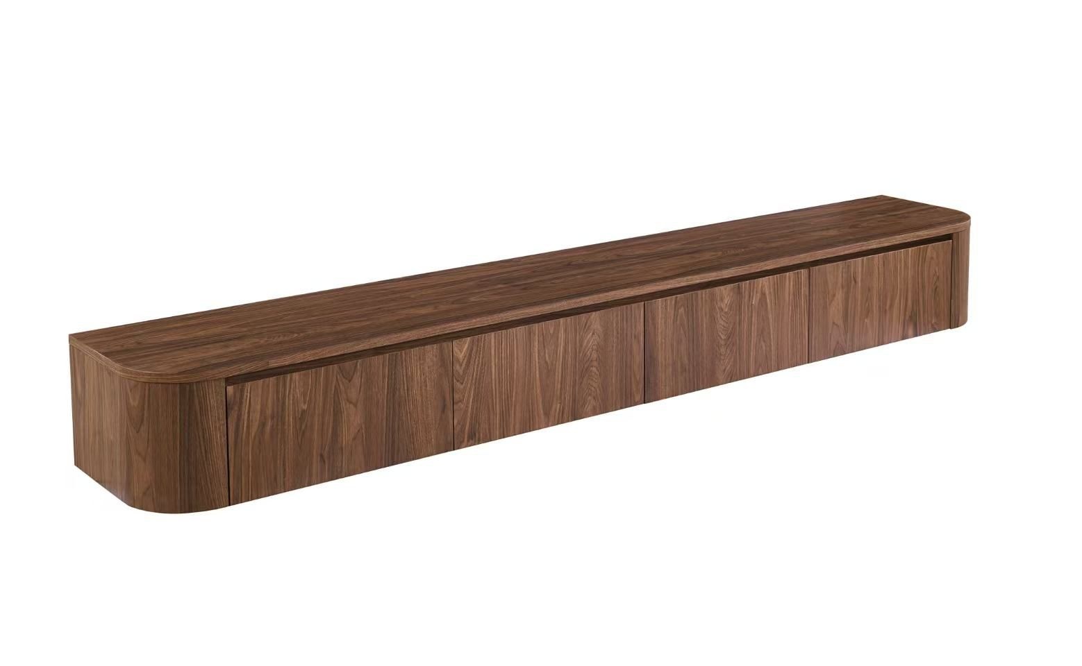 Japandi Curve TV Kast meubel afgeronde zijkanten 240CM - Manzilon ...