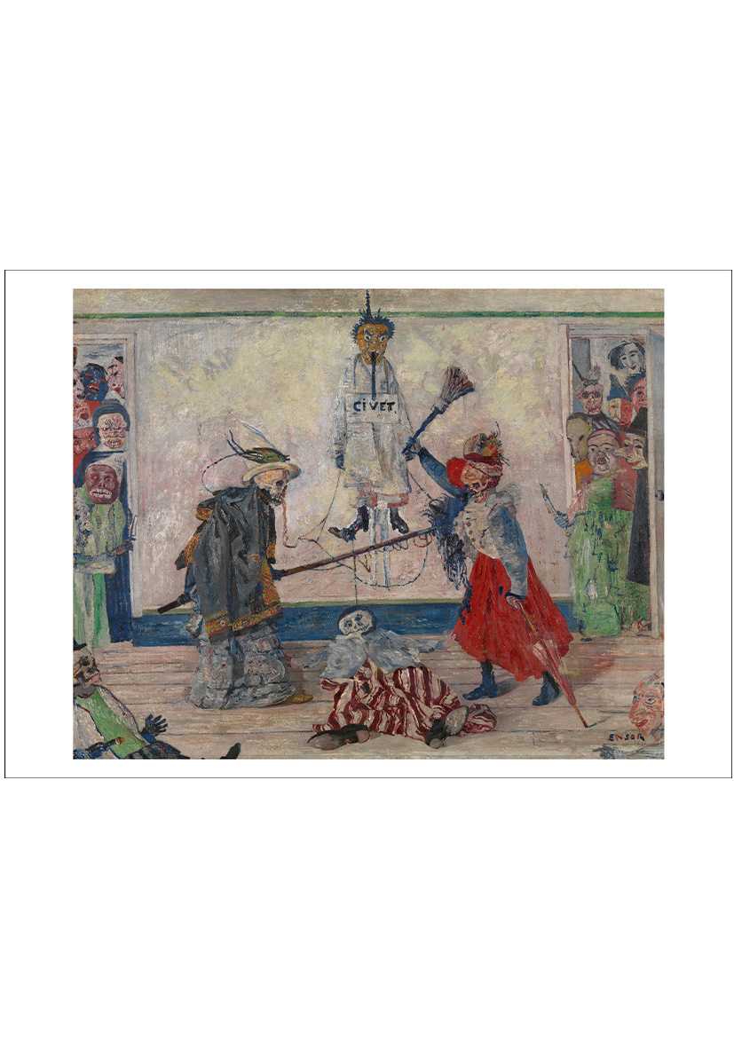 Skeletons Fighting over the Body of a Hanged Man Postcard - KMSKA SHOP ...