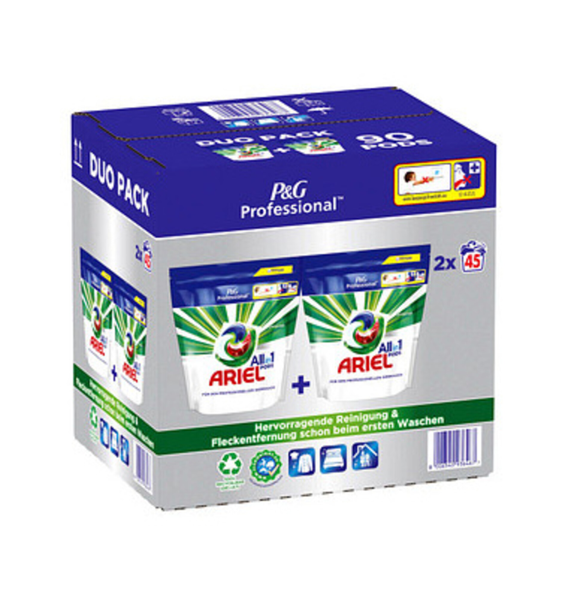 Ariel Prof. All in One Pods Original – 90 Wasbeurten (2x45 WL ...
