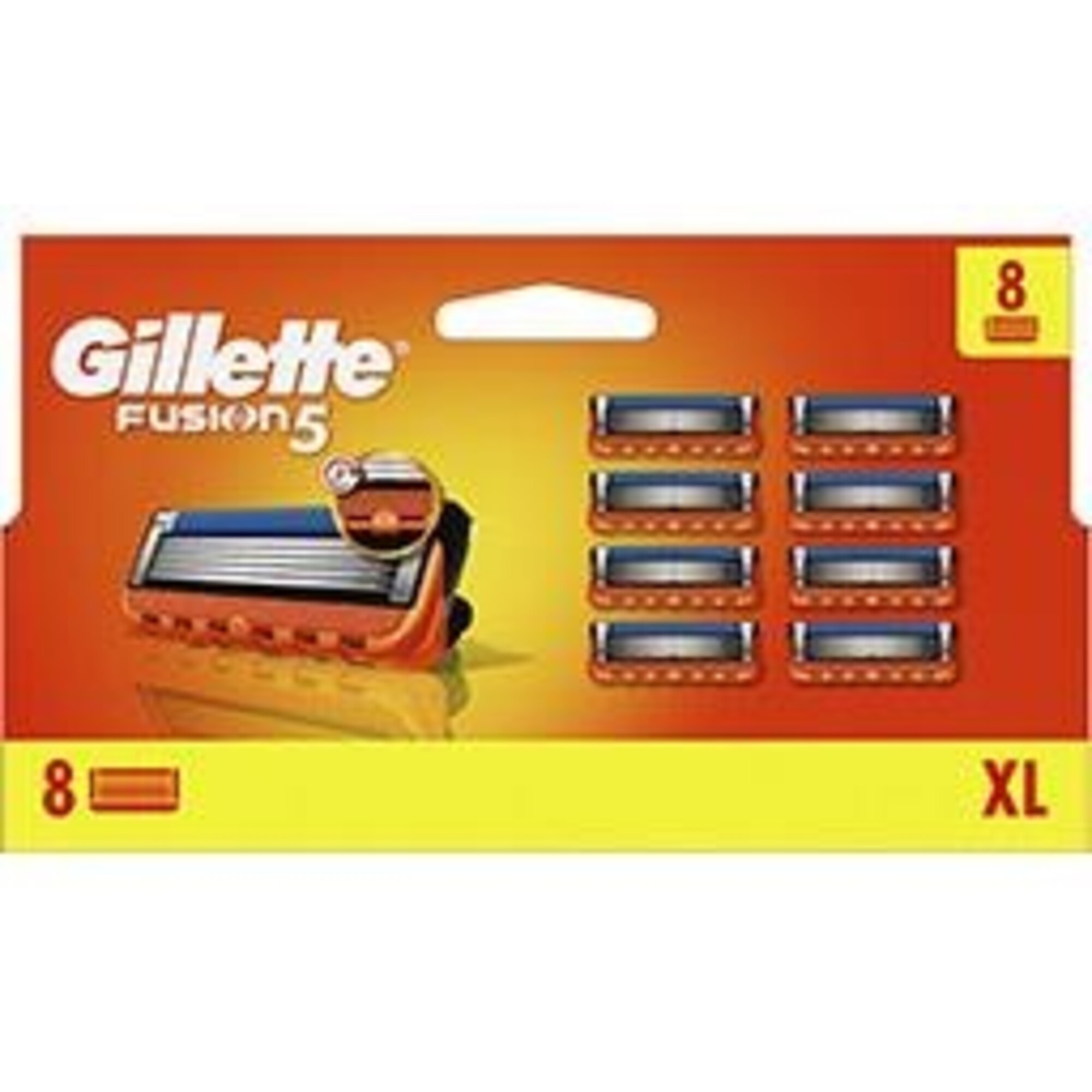 GILLETTE Fusion 5 Scheermesjes - 8 Pak voor Comfort en Precisie ...