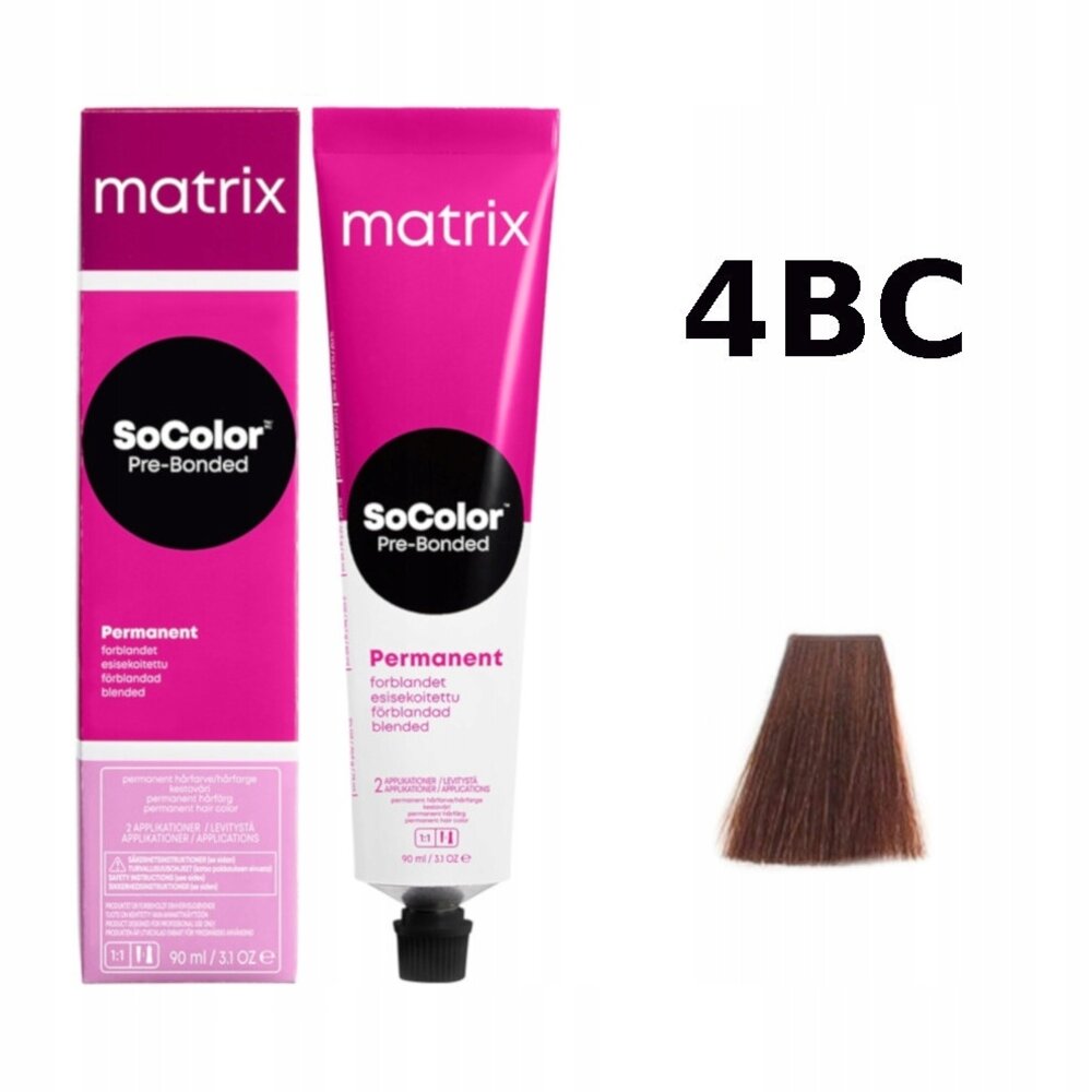 Matrix SoColor 4BC – Midden Bruin Bruin Koper Haarkleuring 90ml ...