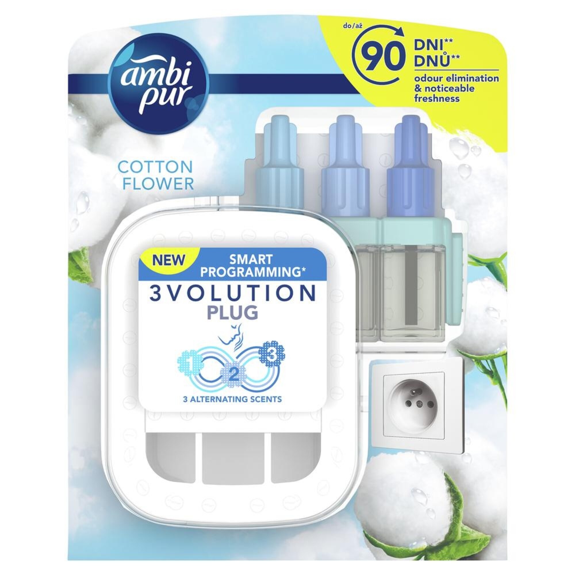 Ambi Pur 3 Volution Starter Set Cotton – Geurplug + 20 ml ...