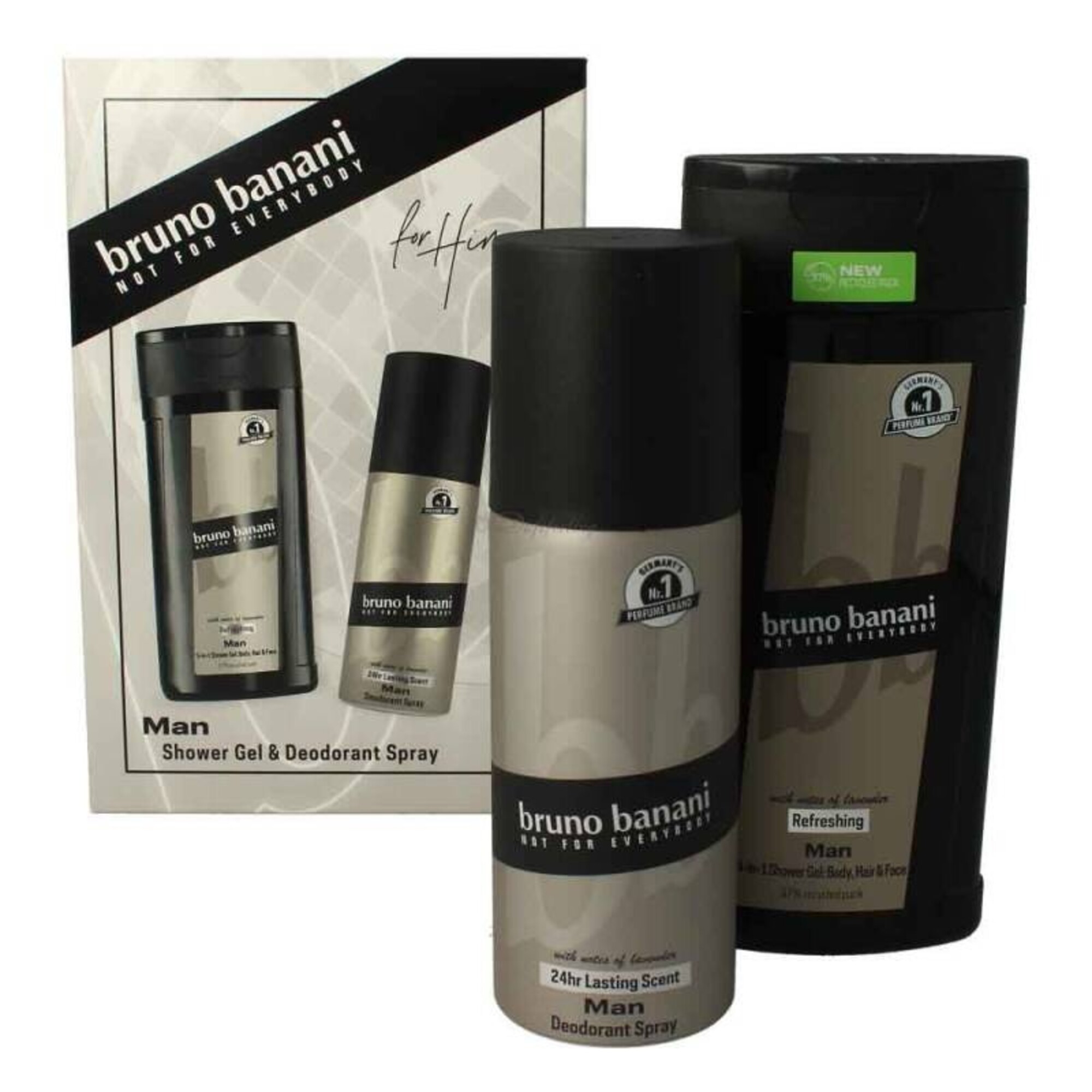 Bruno Banani Man Set Deo 150ml + Shower Gel 250ml – Frisse Verzorging ...