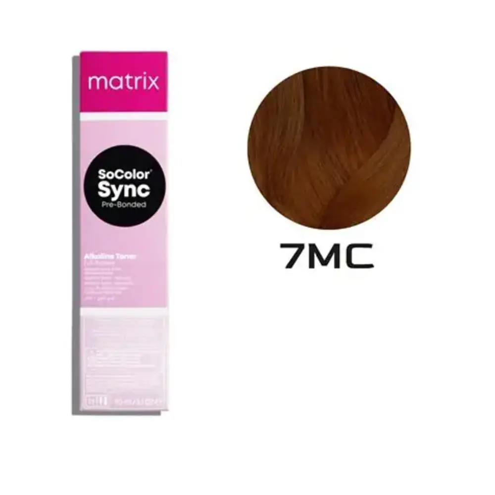 Matrix SoColor Sync Pre-Bonded 7MC Alkaline Toner – 90 ml ...