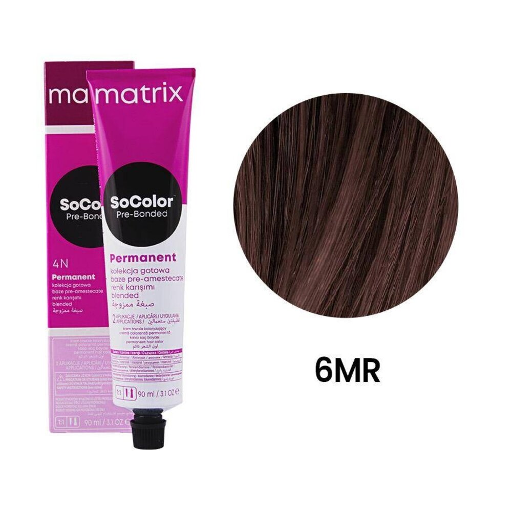 Matrix SoColor 6MR 90ml | Donkerblond Mocha Rood - Voordeeldrogist.nl