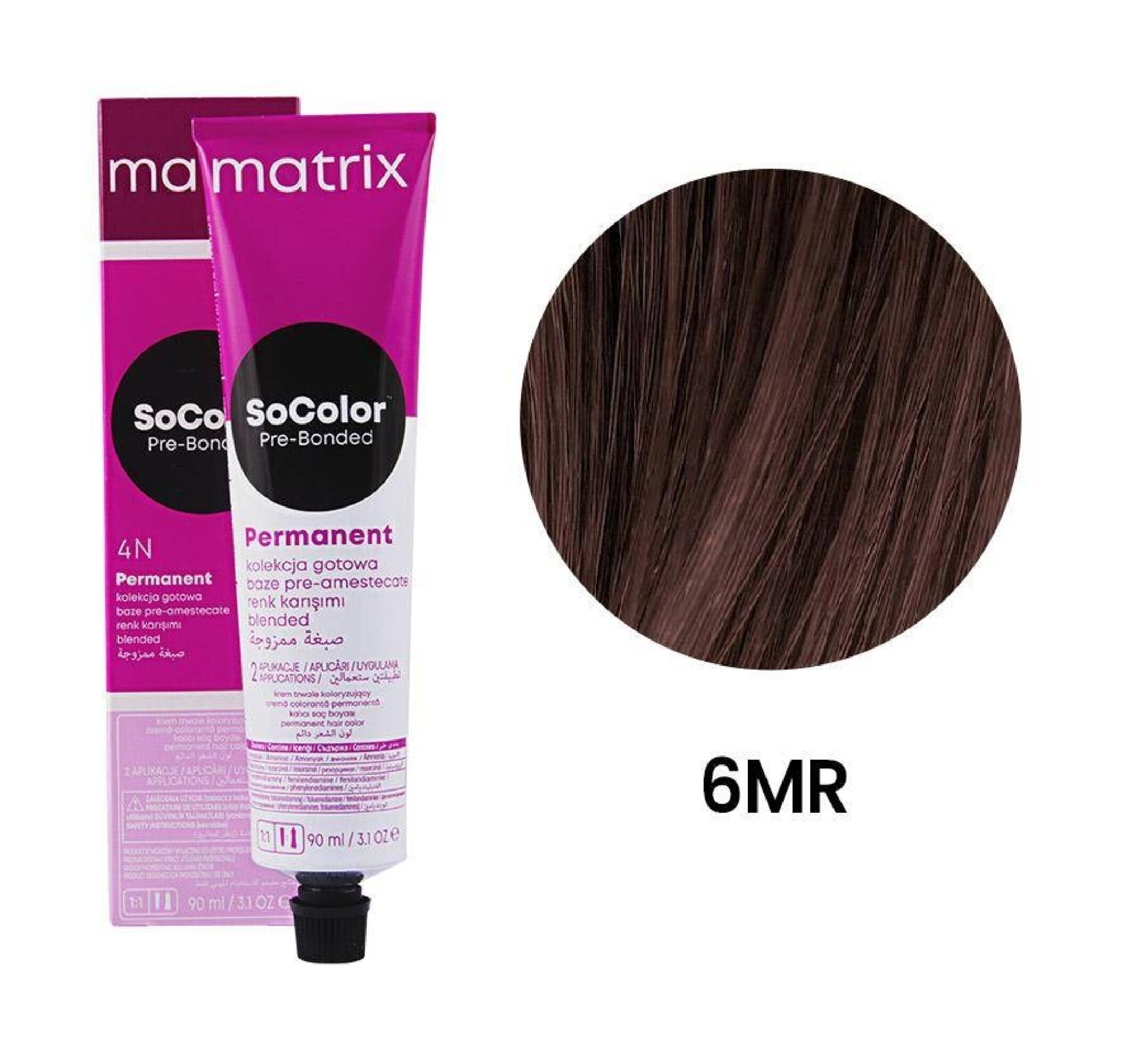 Matrix SoColor 6MR 90ml | Donkerblond Mocha Rood - Voordeeldrogist.nl