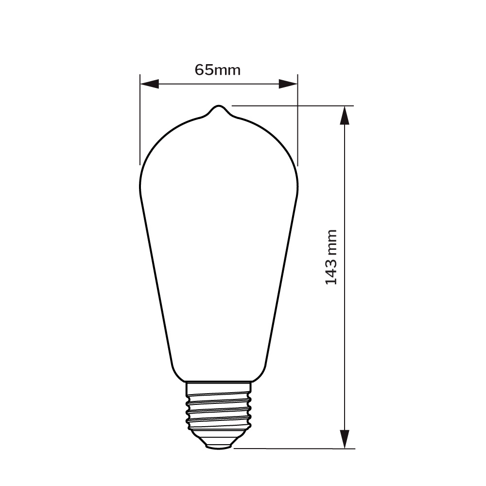 Philips - LED Bulb ST64 Edison Gold - 4W - E27 - 1800K - Dimbaar ...