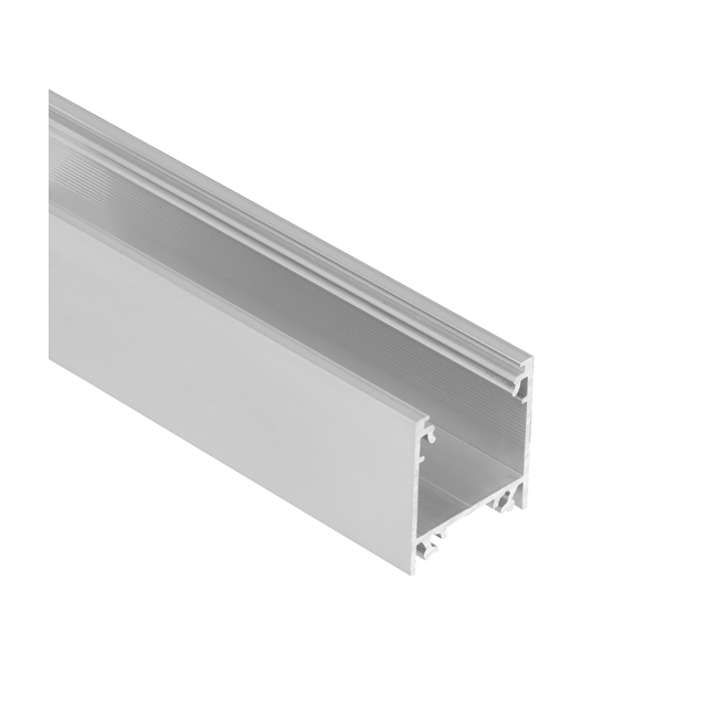 LED Profile Linea Surface Mount Raw Aluminium - PremiumLED