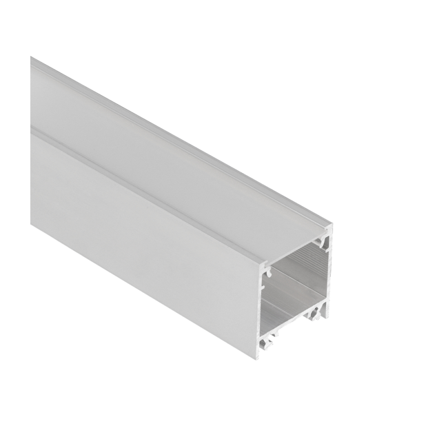 LED Profile Linea Surface Mount Raw Aluminium - PremiumLED
