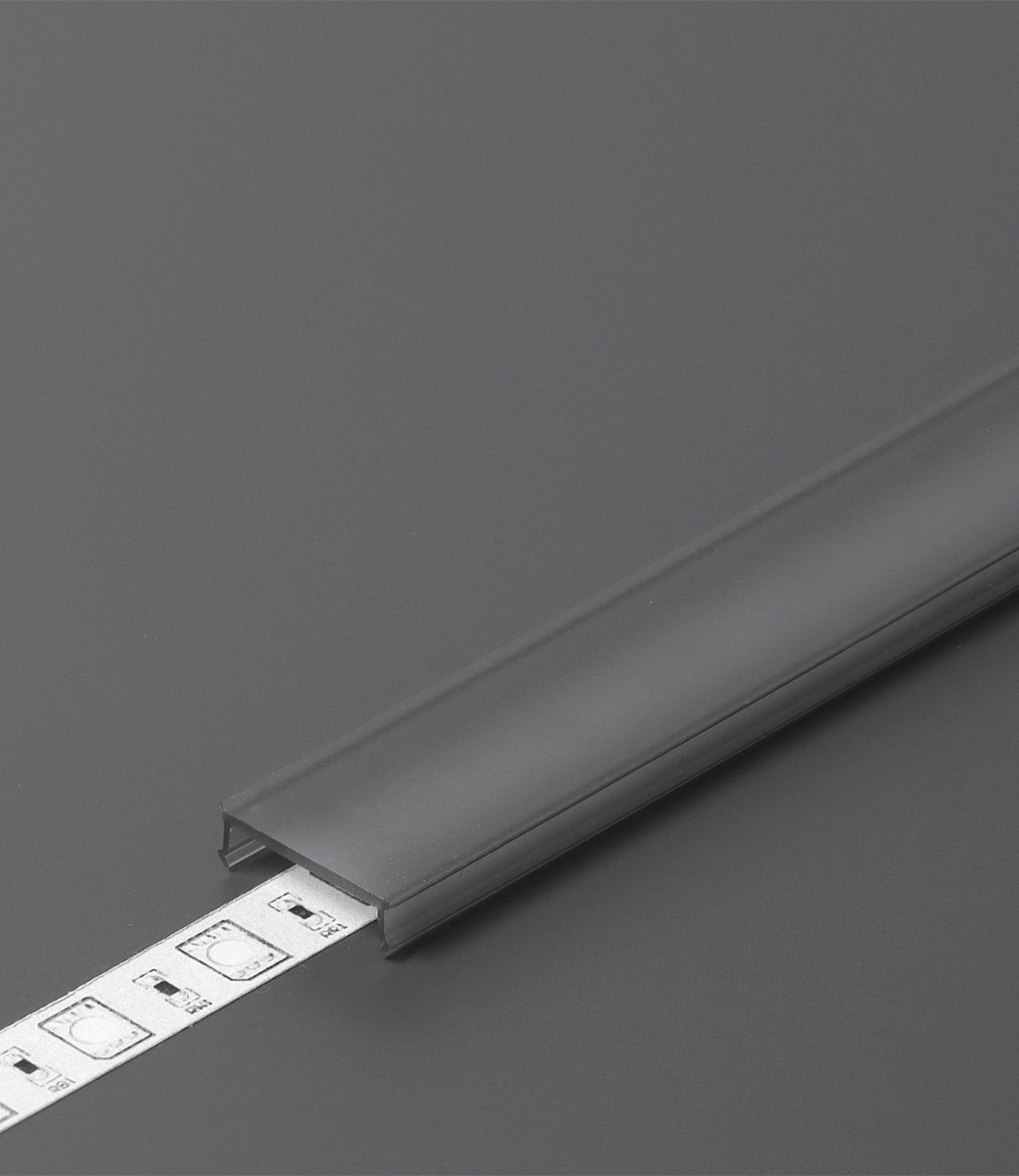 LED Profile Cover C3 Click Black - PremiumLED