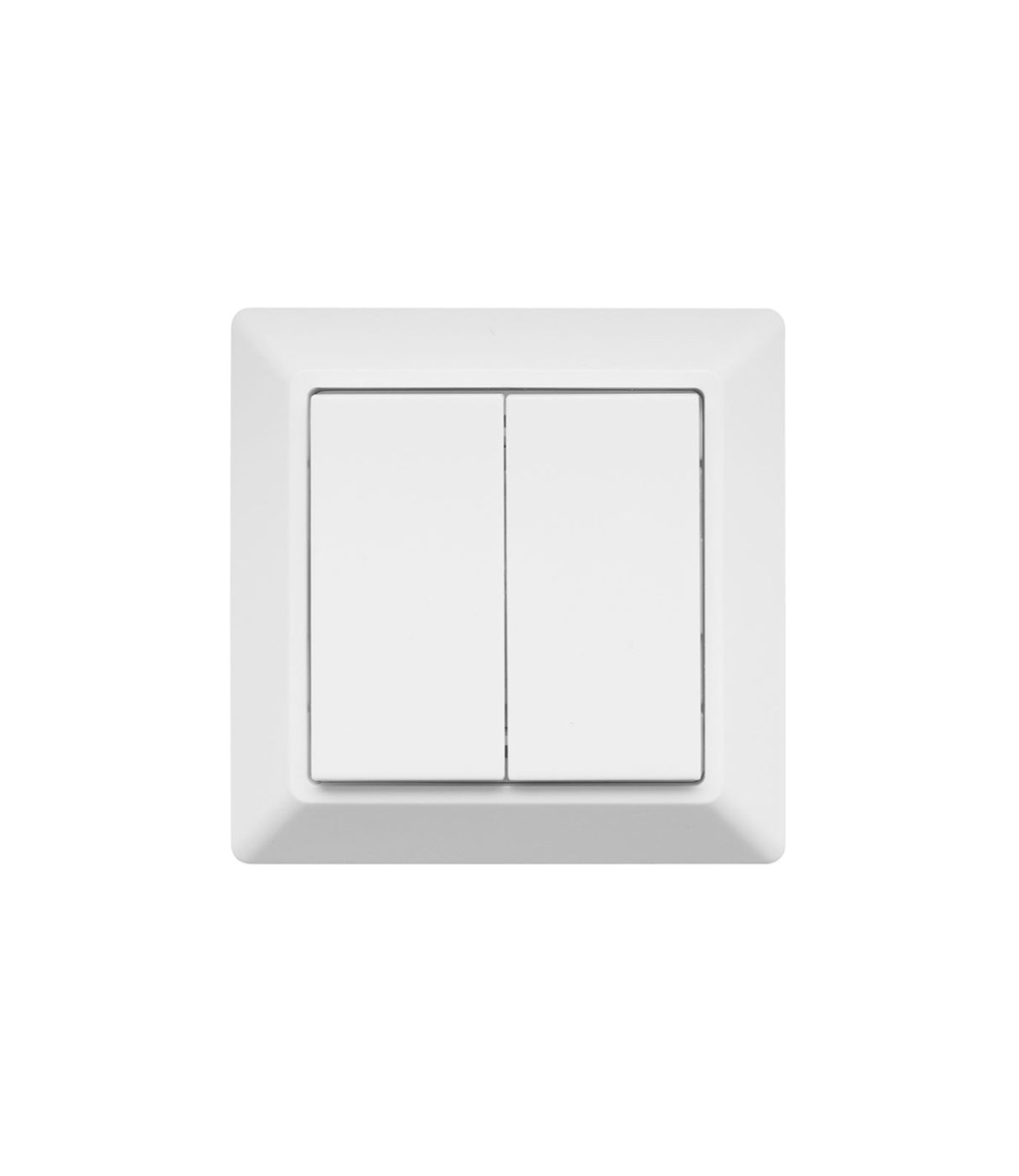 Ecodim Zigbee Draadloze Wandschakelaar Wit - PremiumLED