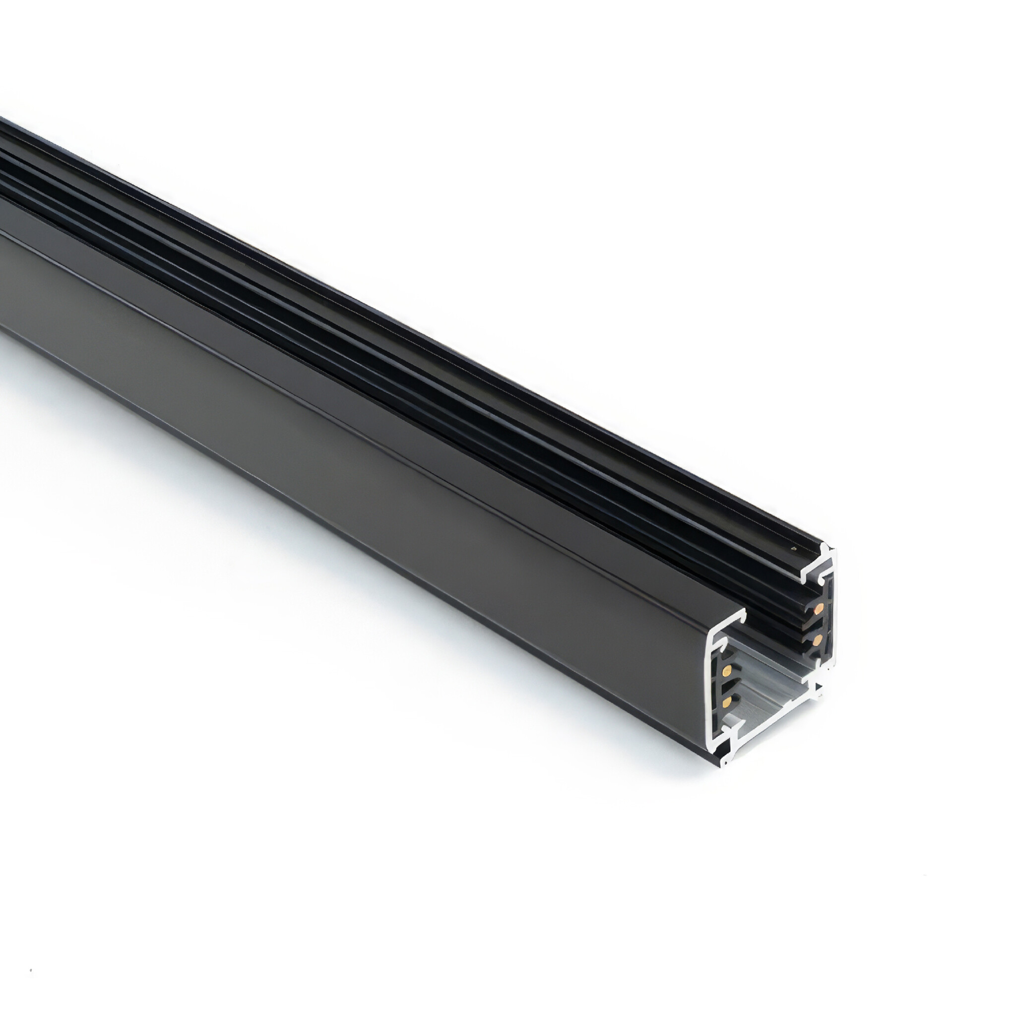 3-Phase Rail Surface Mount 2 Meters Black - PremiumLED