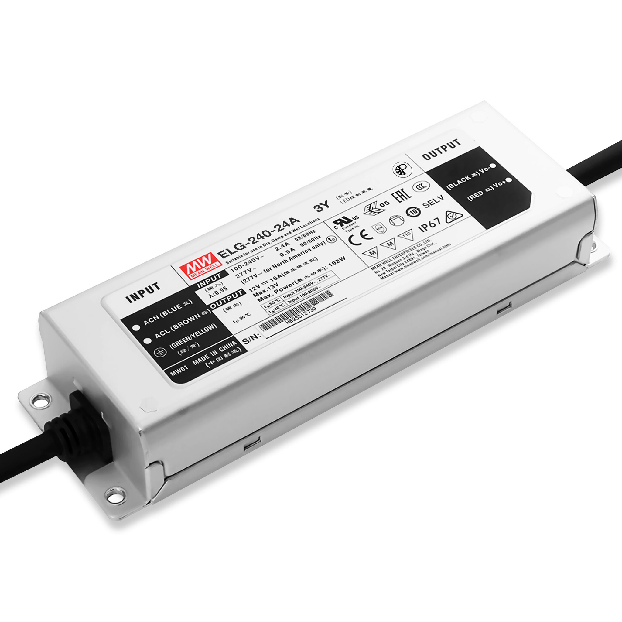 ELG LED Driver 240W 24V - PremiumLED