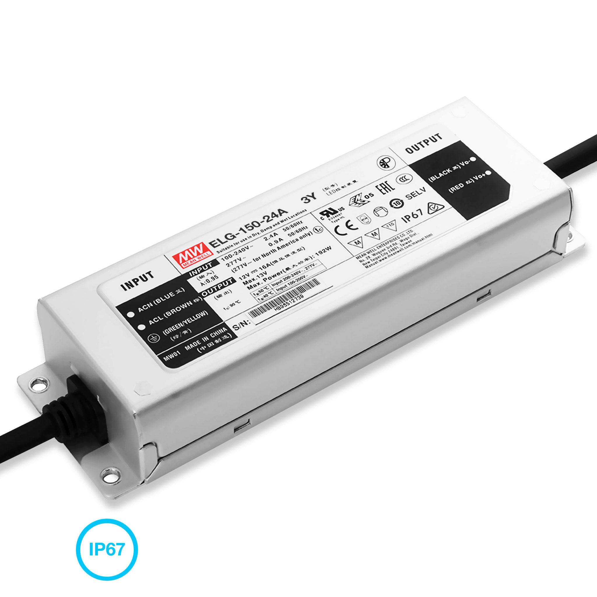 ELG LED Driver 150W 24V - PremiumLED