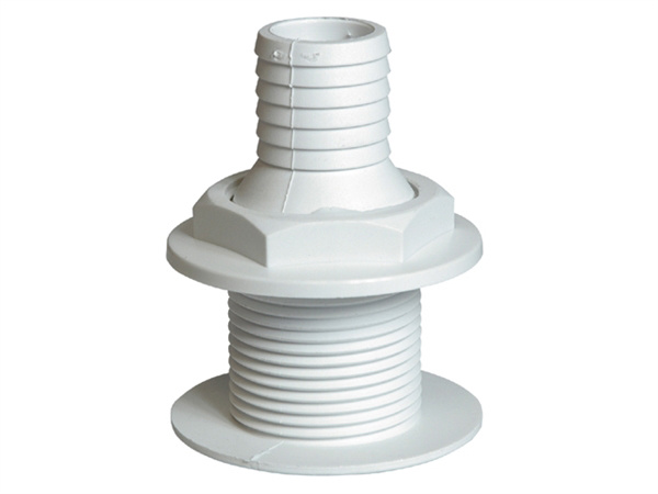 HUIDDOORVOER 1 1/2" DRAAD X 55MM, 32MM SLANG WIT, VERPAKKING - XXL water