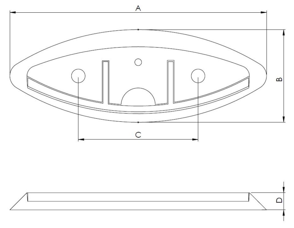 Hollex kikker opklapbaar 214mm - XXL water
