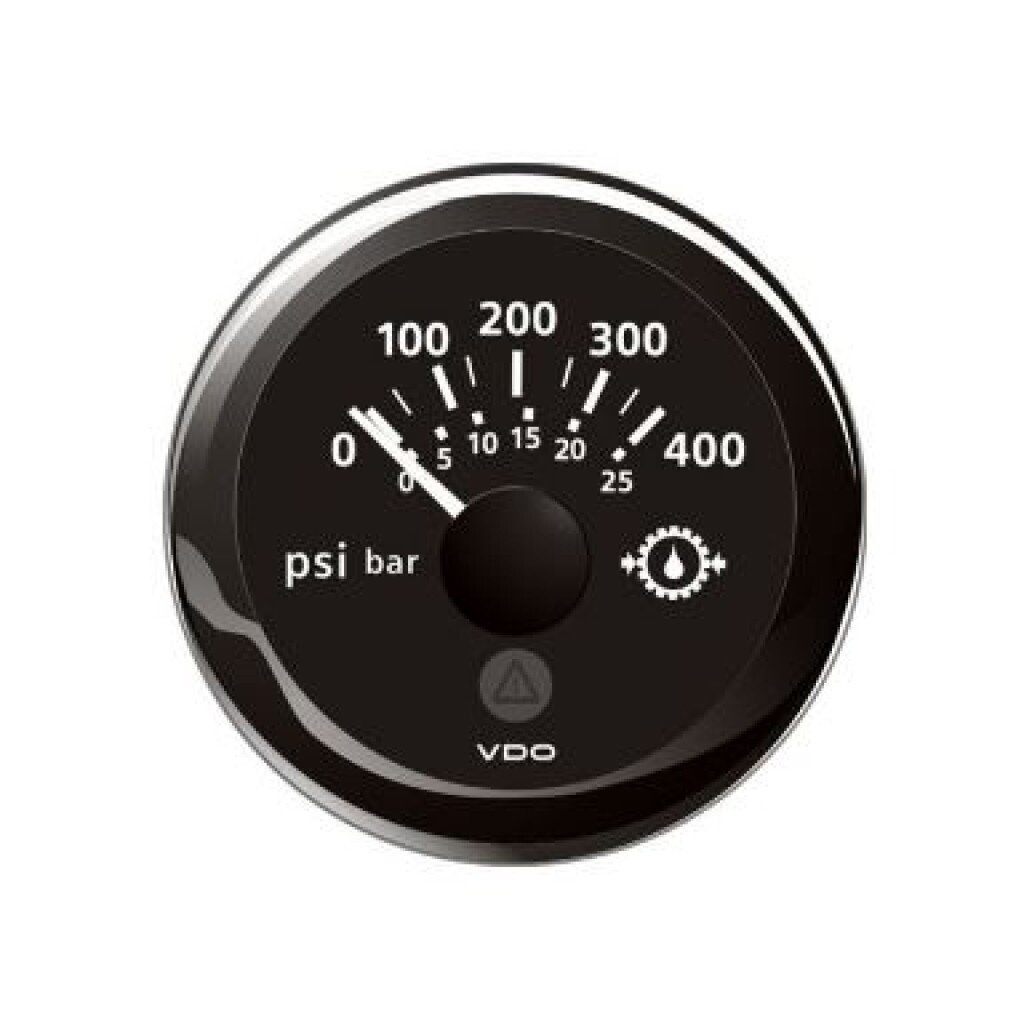 VDO VLB Trans Olie Druk 0-400psi/0-25bar RB 52mm - XXL water