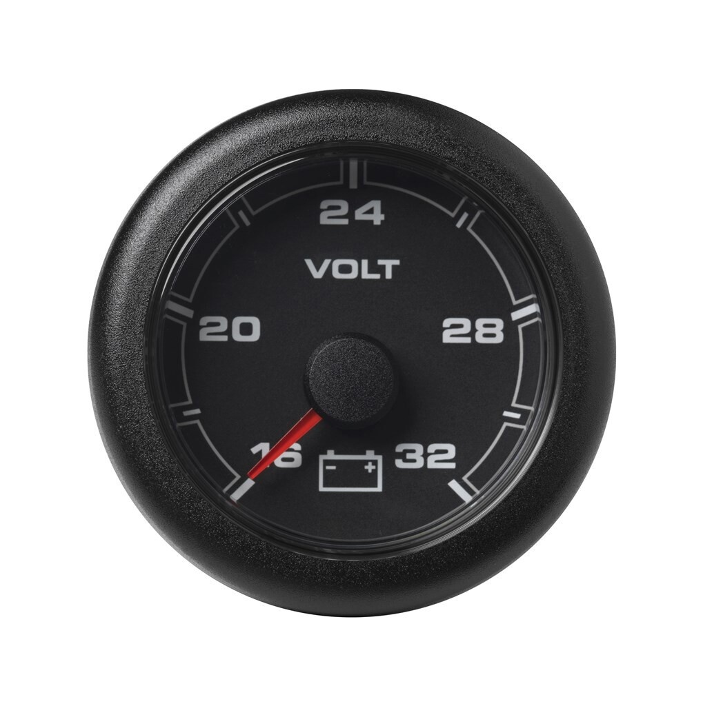 Veratron VDO OCL Voltmeter 16-32V 52mm Zwart - XXL water