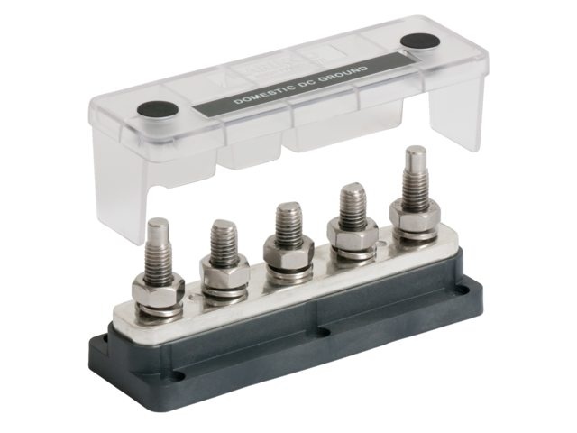 Busbar Heavy Duty 5 Studs - Betrouwbaar voor Bootelektra - XXL water