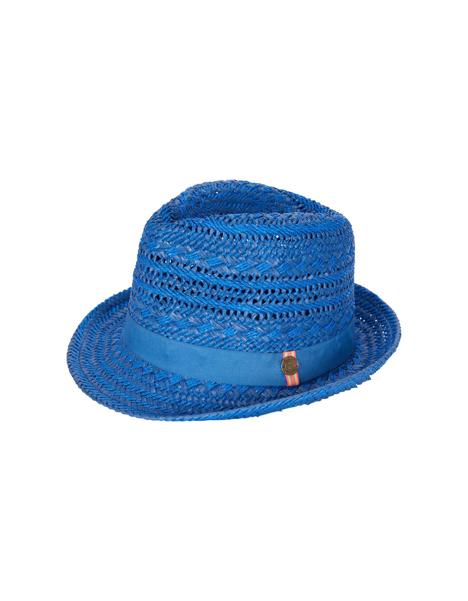 Blue Straw Hat for Girls - Neda Hat - Blue Hyacint - LE BIG - LE BIG