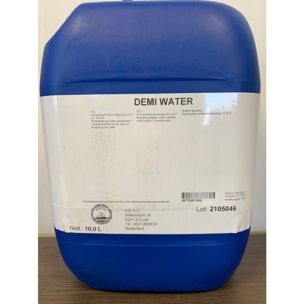 AD-Chemicals Demi water -10 liter - Westvoorn