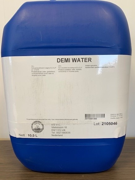 AD-Chemicals Demi water -10 liter - Westvoorn