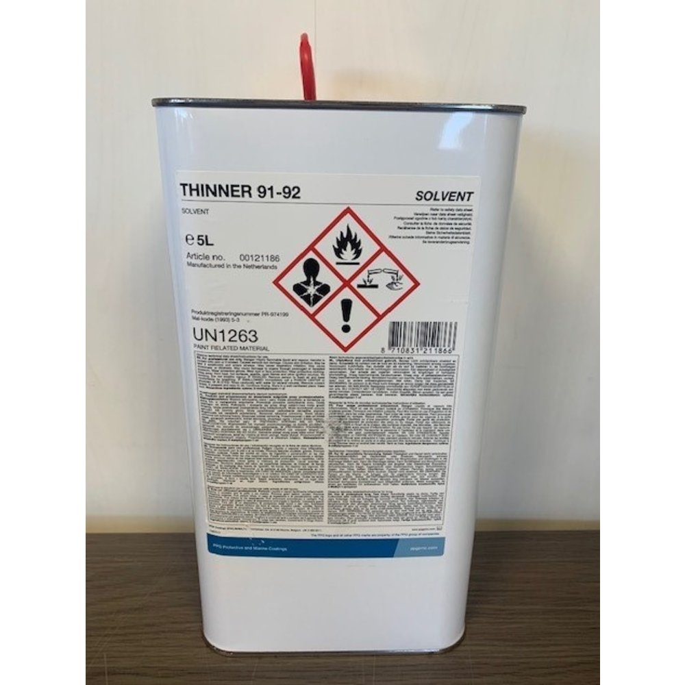 Thinner 91-92 - 5 Liter - Westvoorn