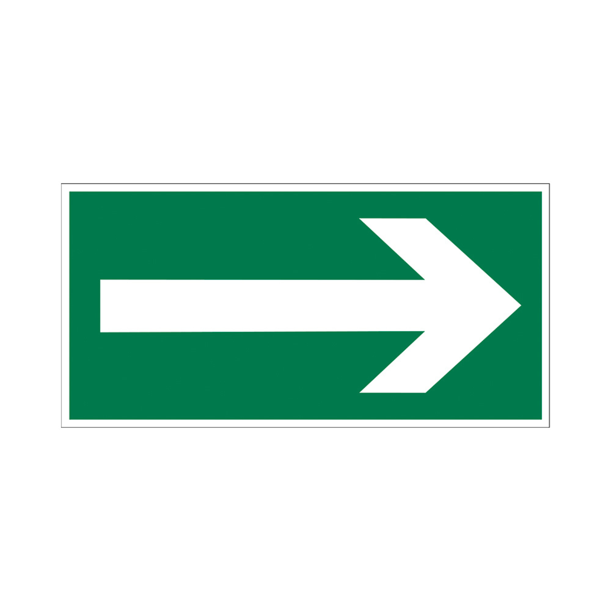 Pickup Vluchtweg - Richtingspijl - conform NEN-EN-ISO 7010 bord 30x15 ...