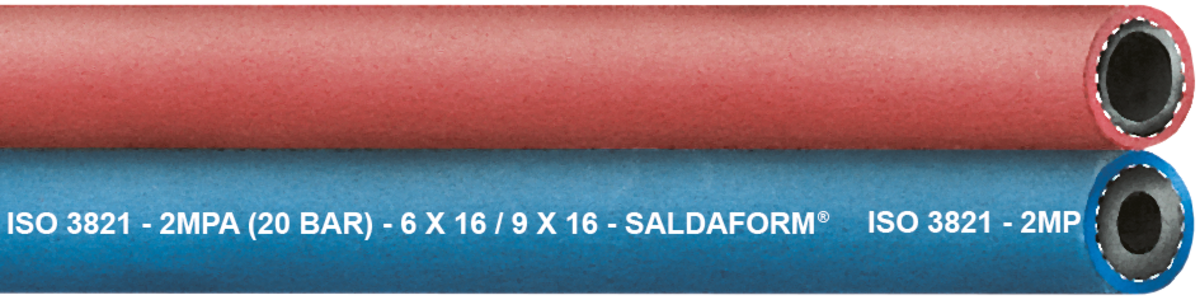 Twin-Hose - Snijbranderslang - Tweelingslang - 6x9mm - Rood/Blauw ...