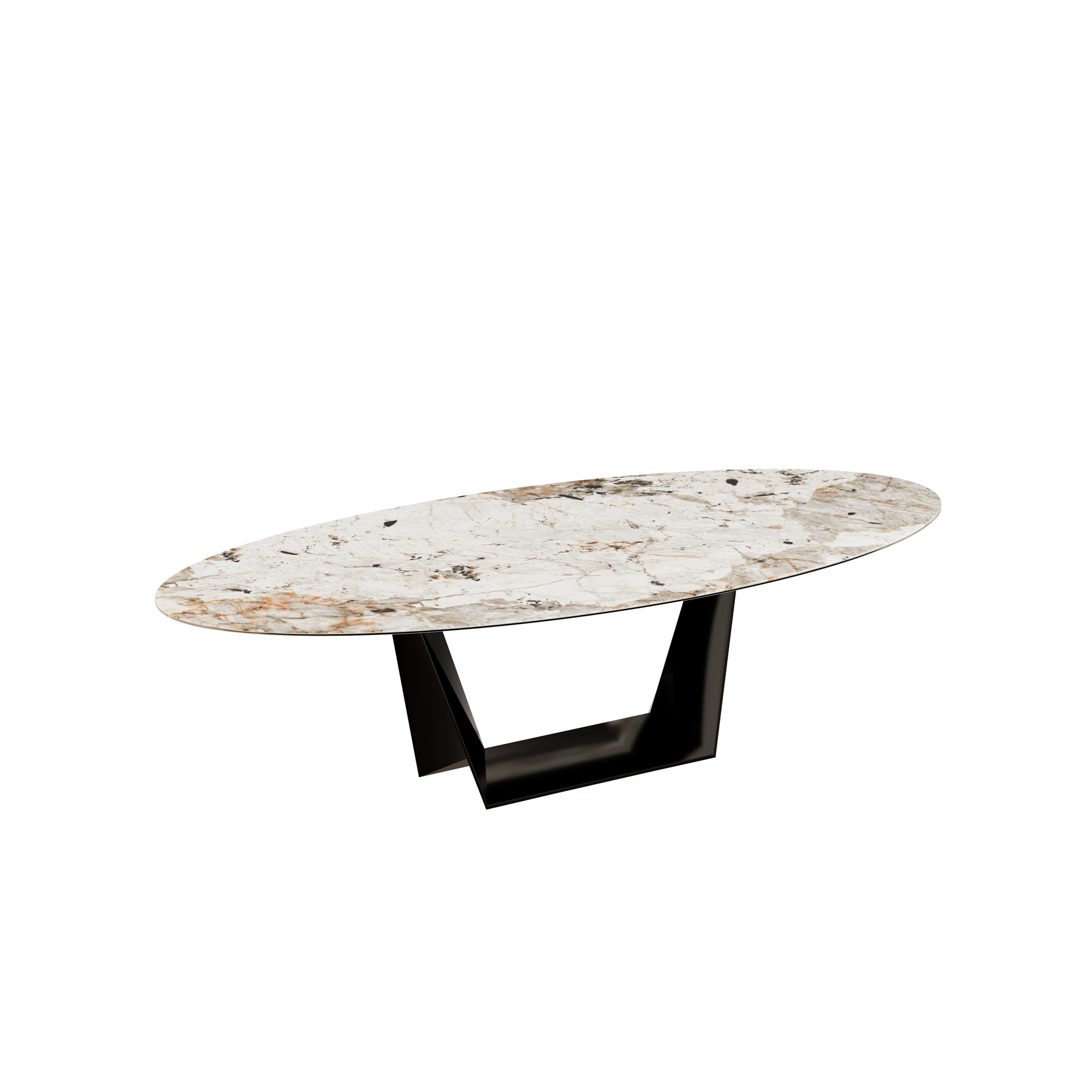 DÔME DECO Amman Dining Table - Tundra Ceramic - Proluca Interiors