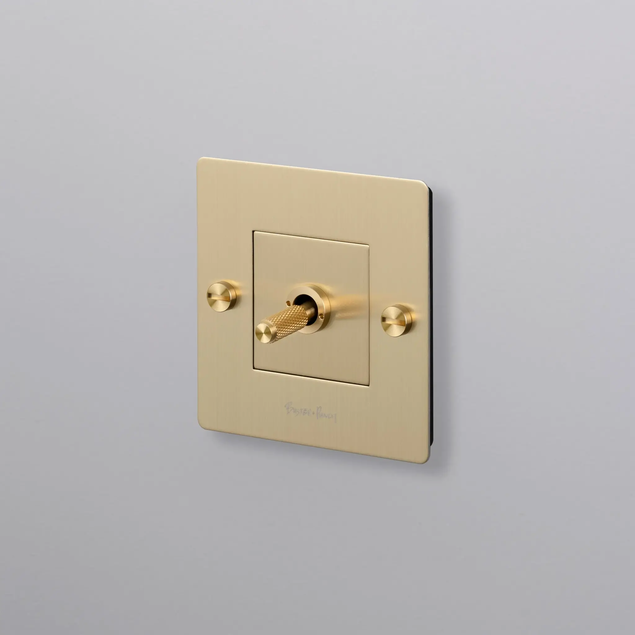 Buster and Punch 1G Retractive Toggle Switch / Brass - Proluca Interiors