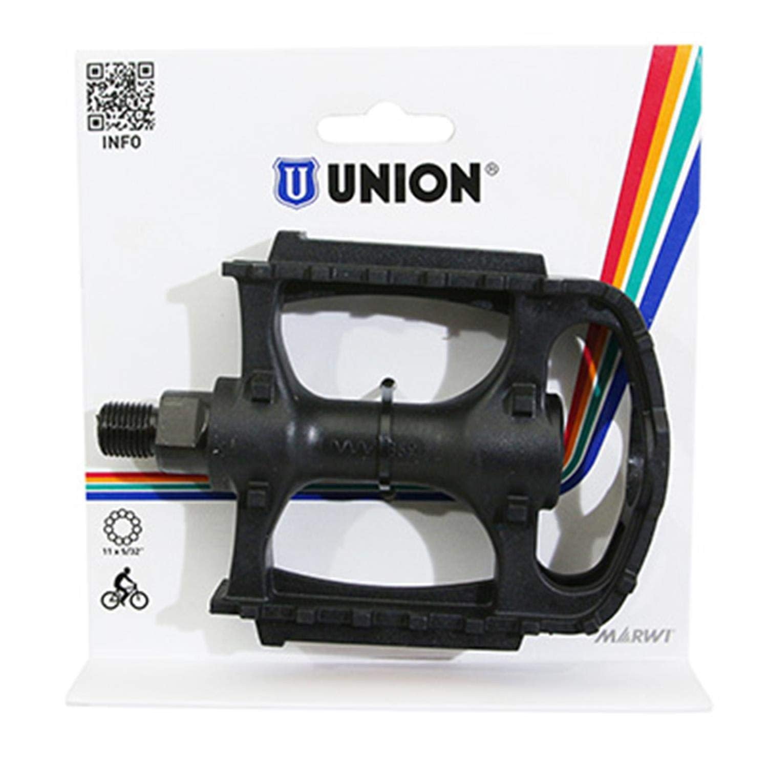 Union Pedals 1/2 " Plastic - Duff Cycles