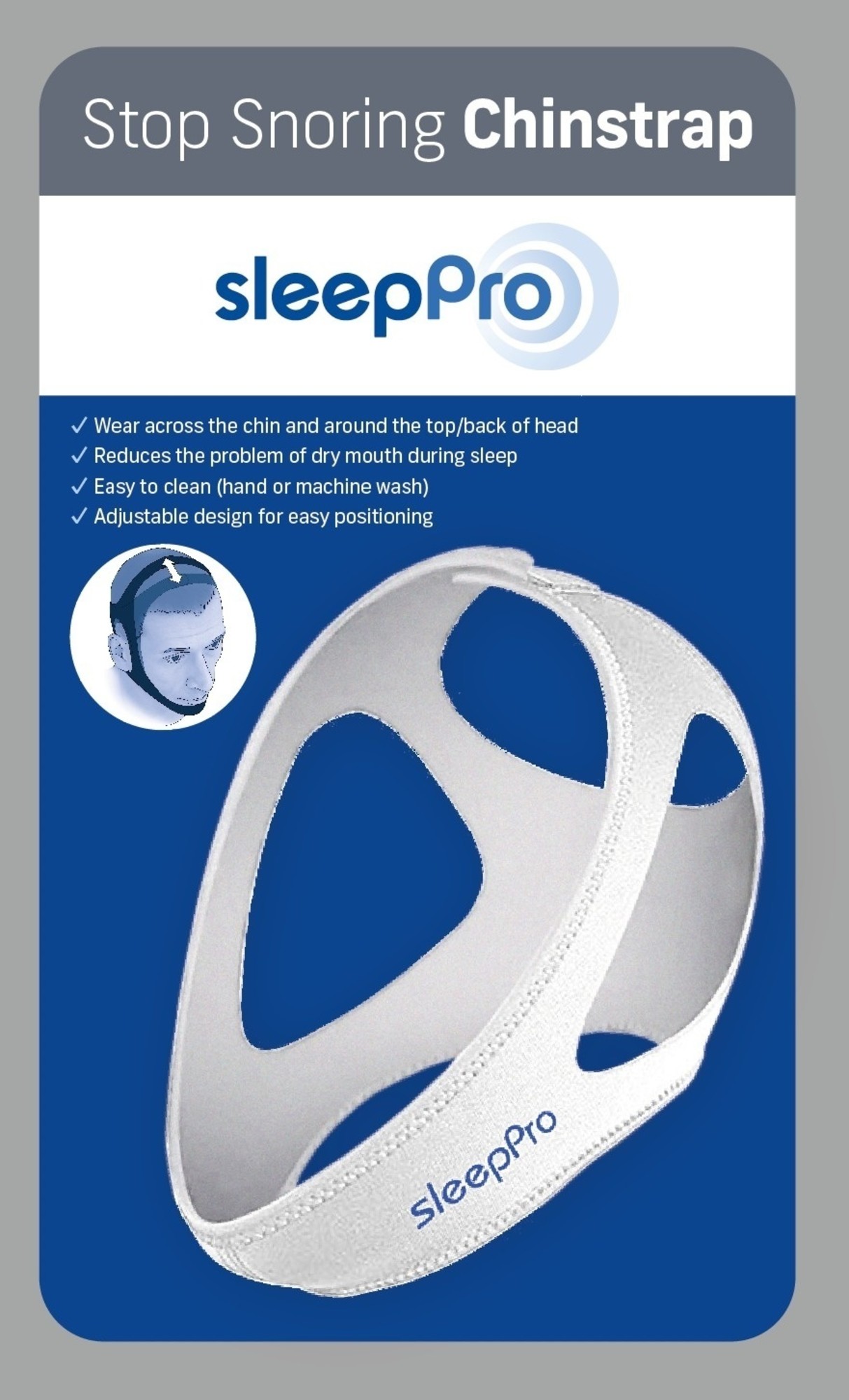 SleepPro Anti‑Snurk Kinband – kinband voor mondsluiting & neusademhali