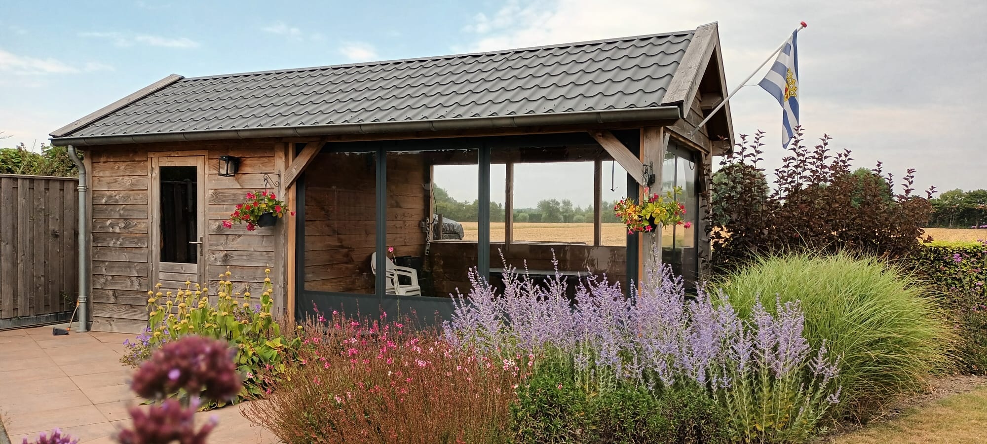 Overkapping dichtmaken met zeil - Dekzeilenstore