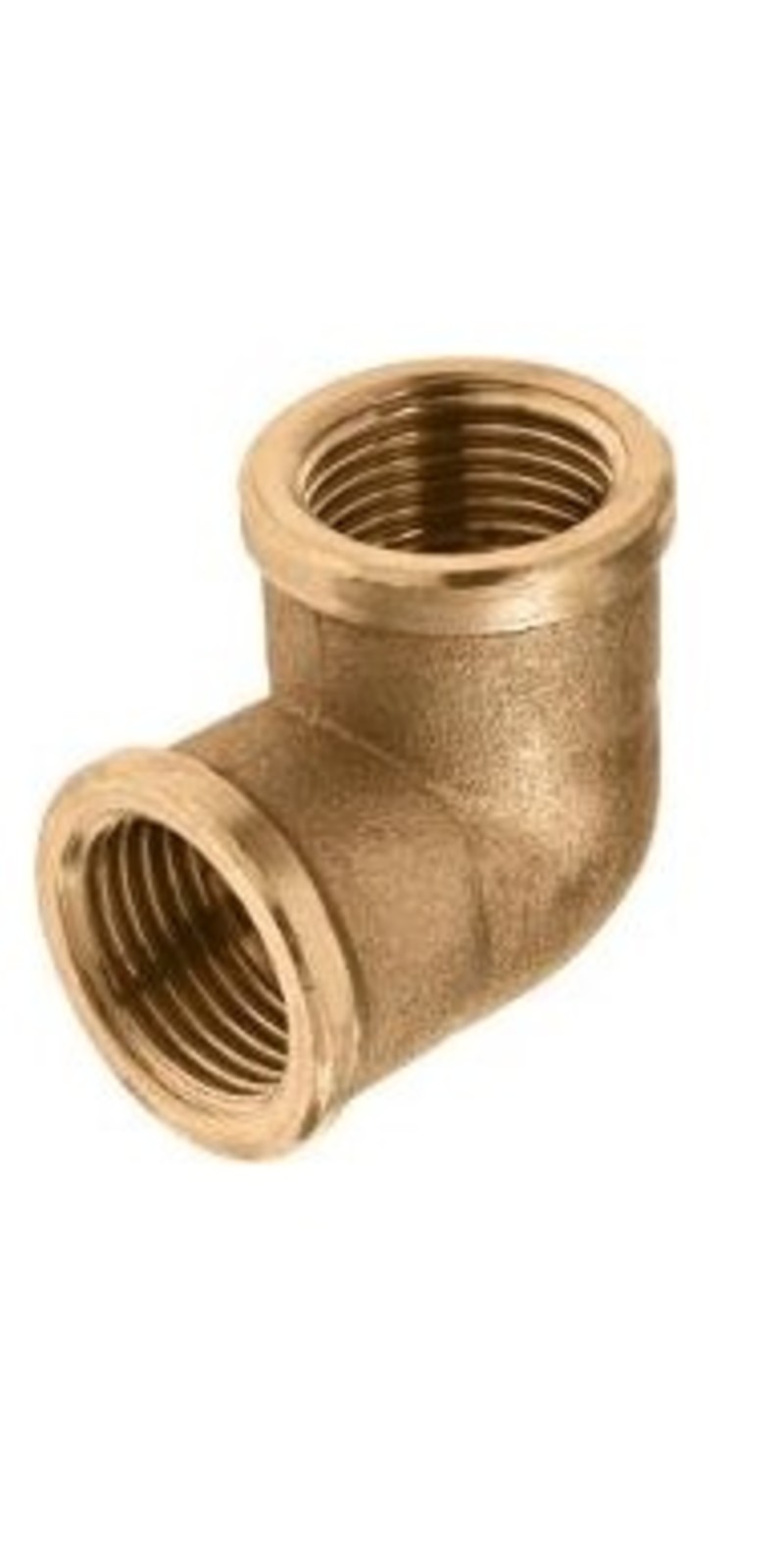 Messing knie 90° binnendraad | Onlineberegening.nl - Online Beregening