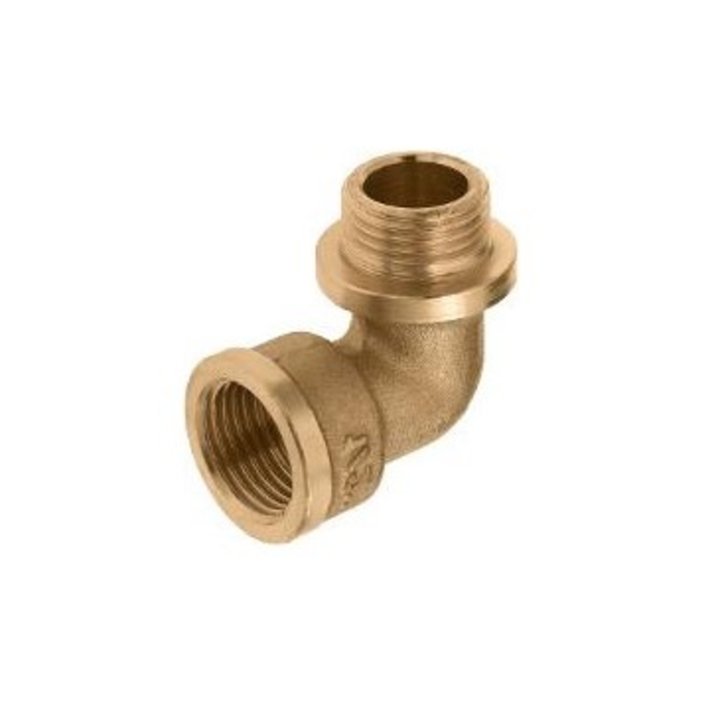 Messing knie 90° binnendraad x buitendraad | Onlineberegening.nl - Online Beregening