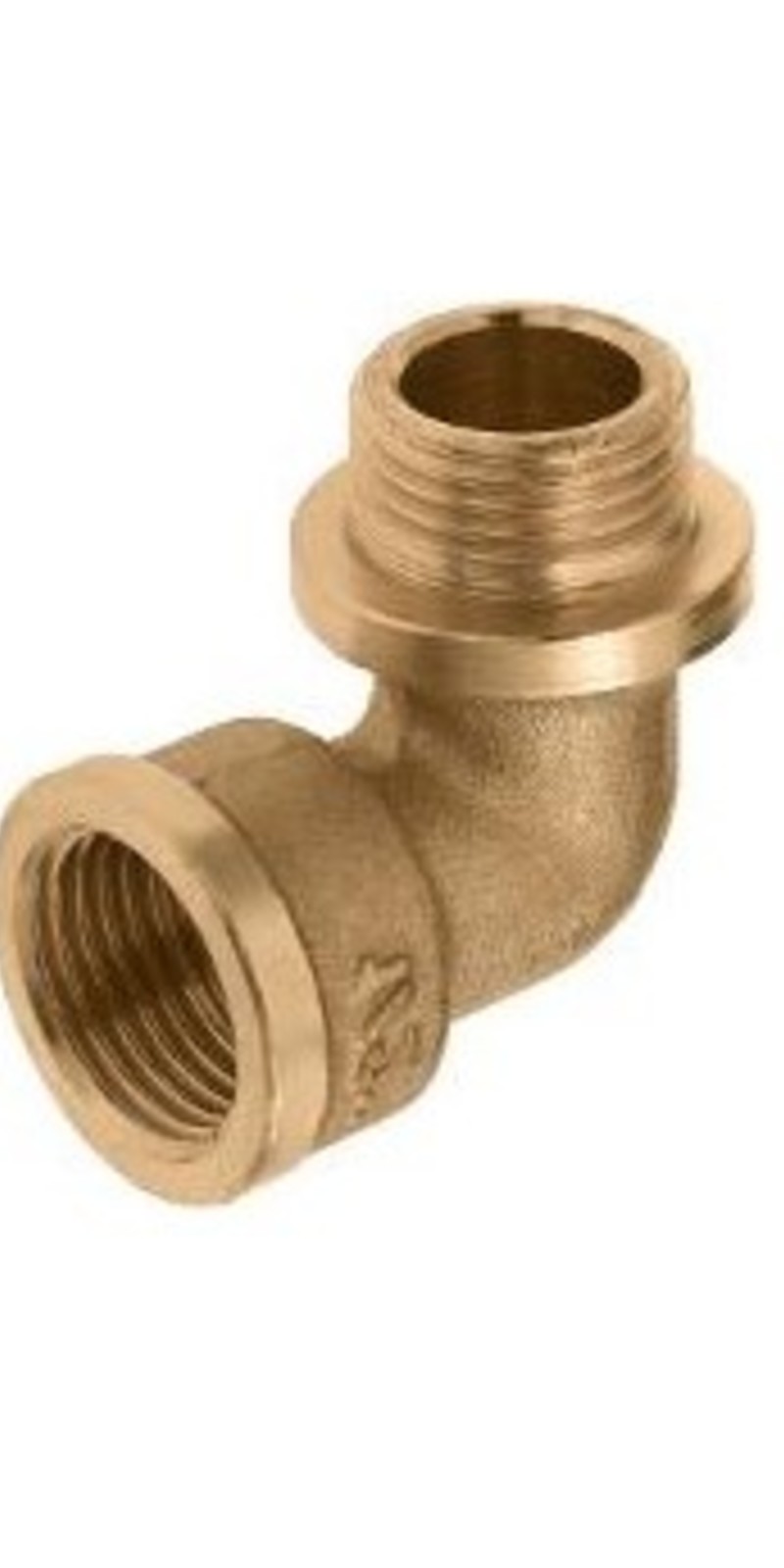 Messing knie 90° binnendraad x buitendraad | Onlineberegening.nl - Online Beregening