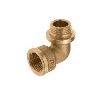 Messing knie 90° binnendraad x buitendraad | Onlineberegening.nl - Online Beregening